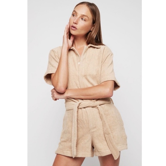 TERRY | Pants & Jumpsuits | Terry Towelling Il Pareo Jumpsuit | Poshmark